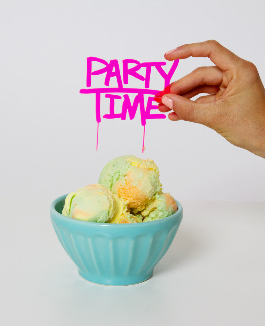PARTY TIME - CAKE TOPPER - Bracket